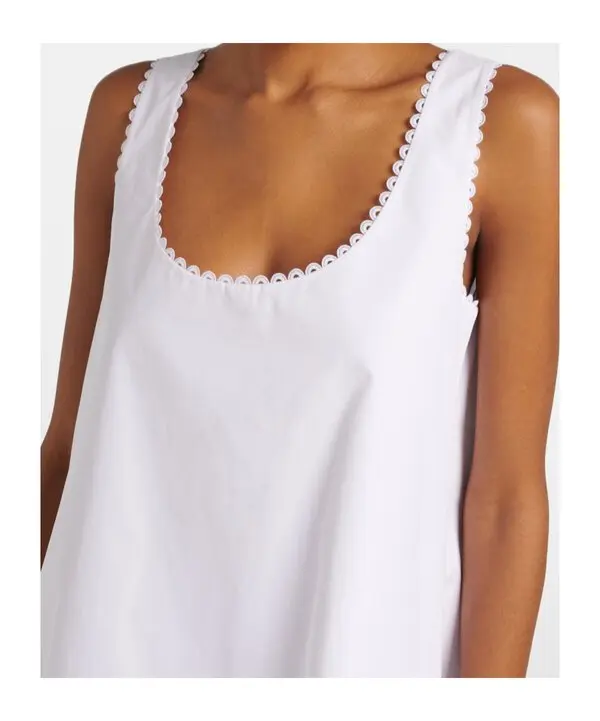 RÓHE Lace-trimmed Cotton Poplin Mini Dress