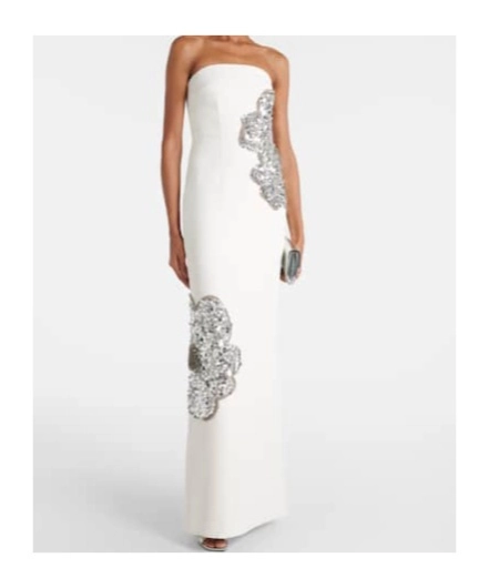 Rebecca Vallance Layana Strapless Embellished Gown