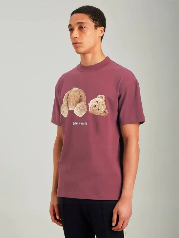 Palm Angels Teddy Bear-print Logo T-shirt