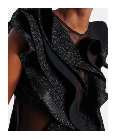 Maticevski Ellipsoid Wave Ruffled Gown