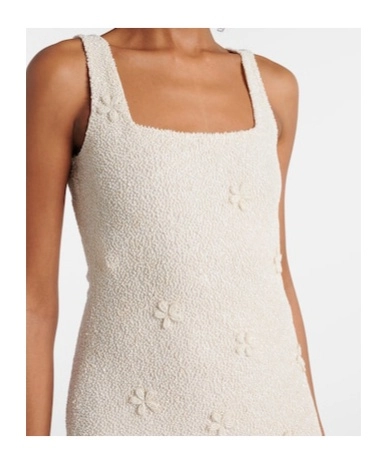 Staud Le Sable Beaded Minidress