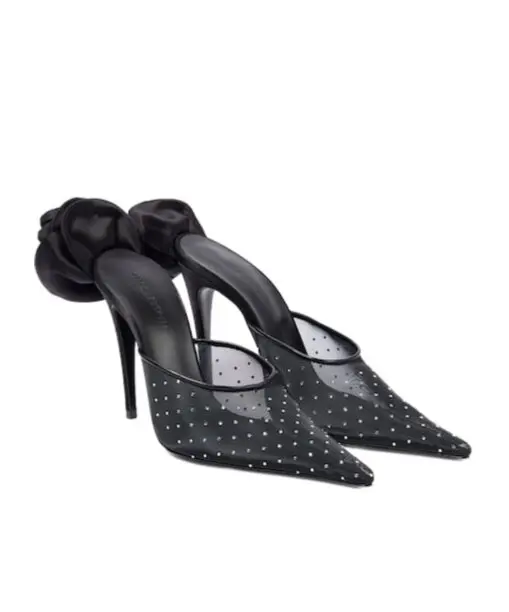 Magda Butrym Crystal-embellished Mesh Pumps