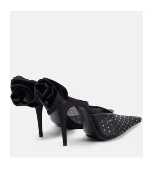 Magda Butrym Crystal-embellished Mesh Pumps