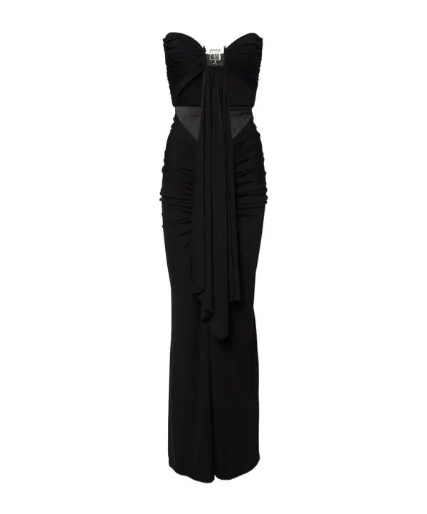 Christopher Esber Disconnect Stone Gown - Black
