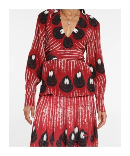 Altuzarra Dagur Printed Silk Blouse