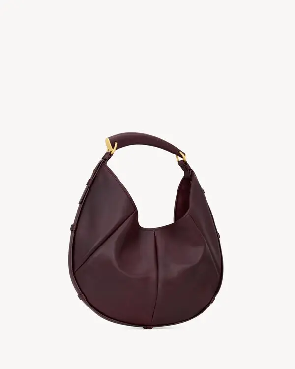 Saint Laurent Mombasa Medium Leather Hobo Bag
