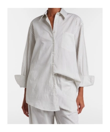 RÓHE Striped Silk And Cotton Shirt