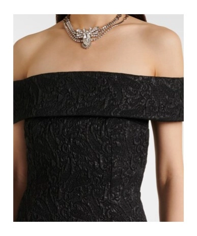 EMILIA WICKSTEAD Sima Off-shoulder Seersucker Cloqué Gown