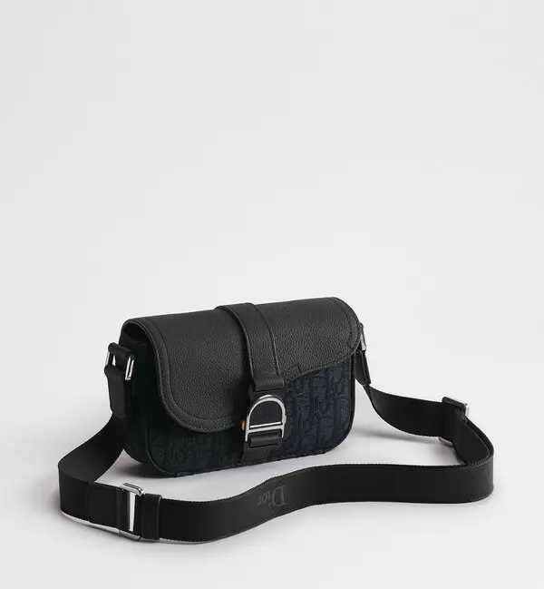 Dior Mini Saddle Heritage Messenger Bag With Flap