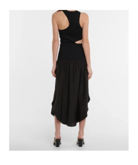 Stella McCartney Asymmetric Cutout Midi Dress
