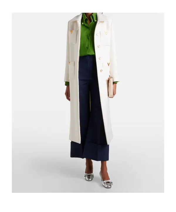 Valentino Garavani Crepe Couture Wide-leg Pants