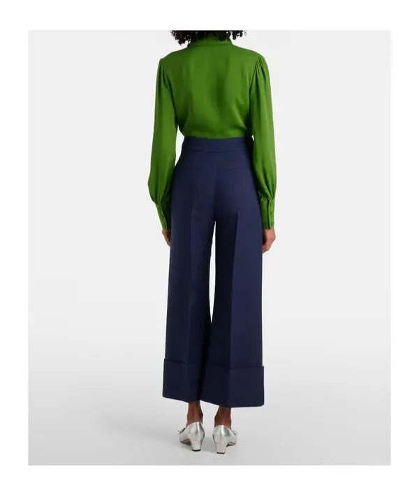Valentino Garavani Crepe Couture Wide-leg Pants