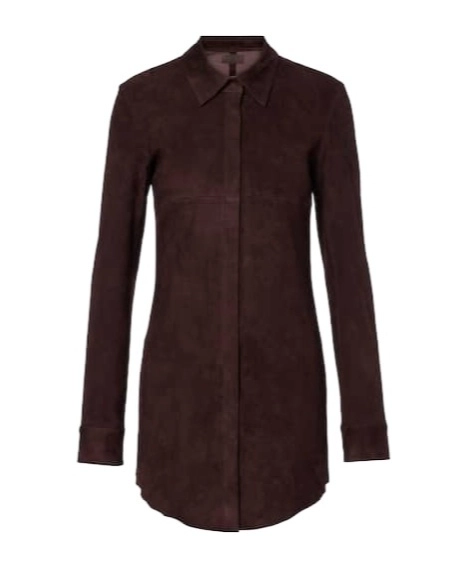 Stouls Geraldine Suede Shirt Dress