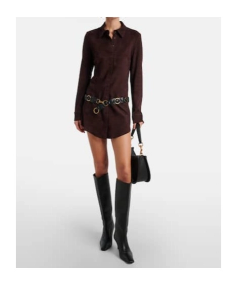 Stouls Geraldine Suede Shirt Dress