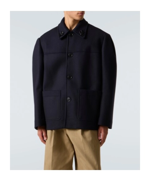 Simone Rocha Embellished Wool-blend Jacket