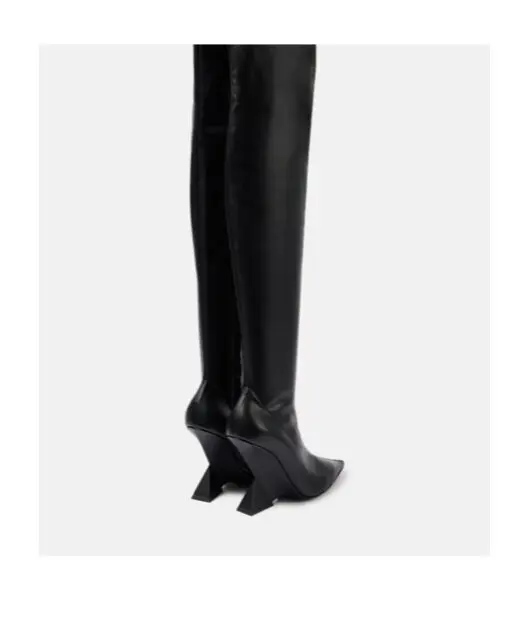 Attico Faux-leather Over-the-knee Boots