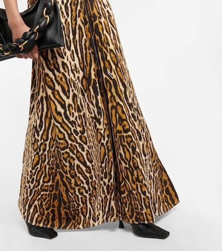 Proenza Schouler Leopard-print Crêpe Maxi Dress