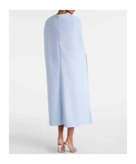 SAFIYAA LONDON Oria Caped Crêpe Cocktail Dress