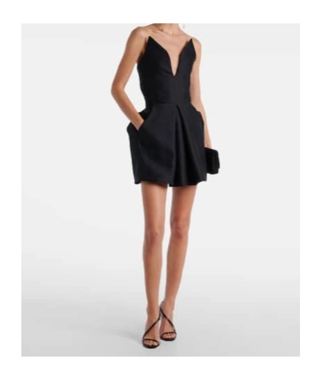 Maticevski Le Petite Wool And Silk Minidress