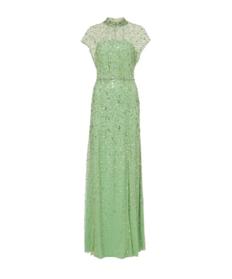 Jenny Packham Crystal Drop Embellished Gown