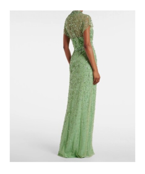 Jenny Packham Crystal Drop Embellished Gown