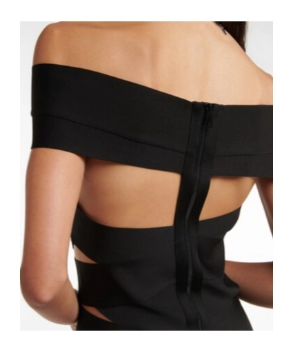 Alexandre Vauthier Off-shoulder Knit Midi Dress