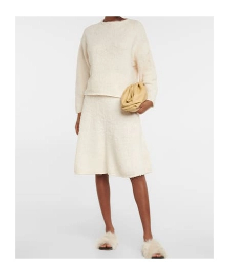Proenza Schouler Frayed Cotton-blend Midi Skirt