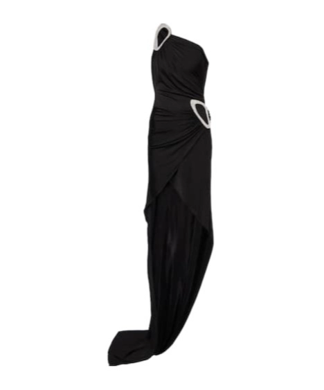 David Koma Embroidered Asymmetric Gown