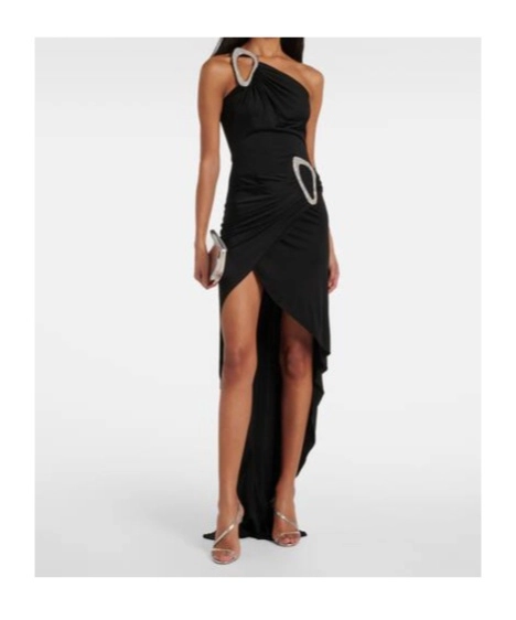 David Koma Embroidered Asymmetric Gown