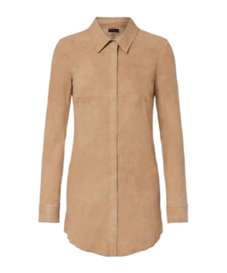 Stouls Geraldine Suede Shirt Dress