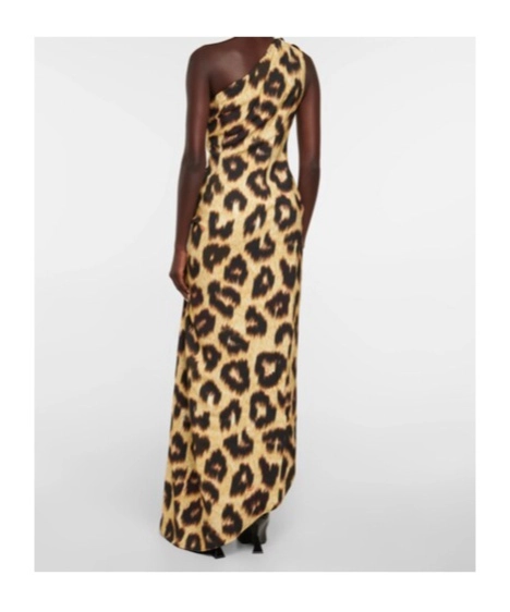 Attico Leopard-print Cutout Maxi Dress