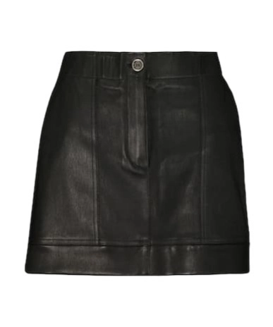 Stouls Linette Leather Miniskirt - Black