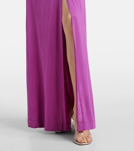 Rabanne Cutout Crystal-embellished Jersey Gown