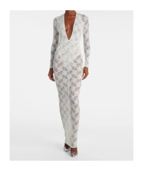 Alex Perry Sheer Lace Gown