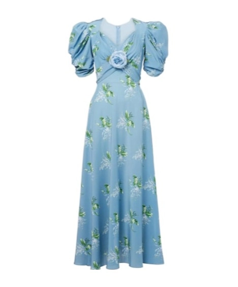 RODARTE Floral Silk Cocktail Dress