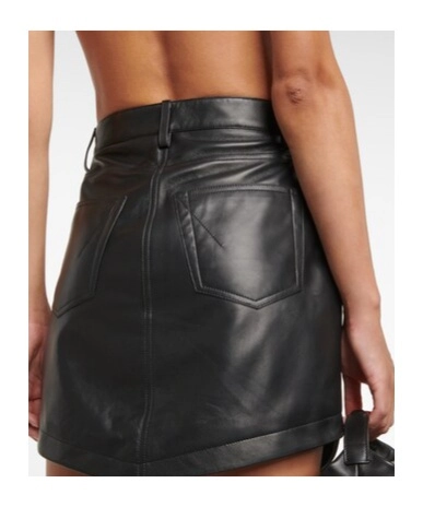 Alexandre Vauthier Leather Miniskirt