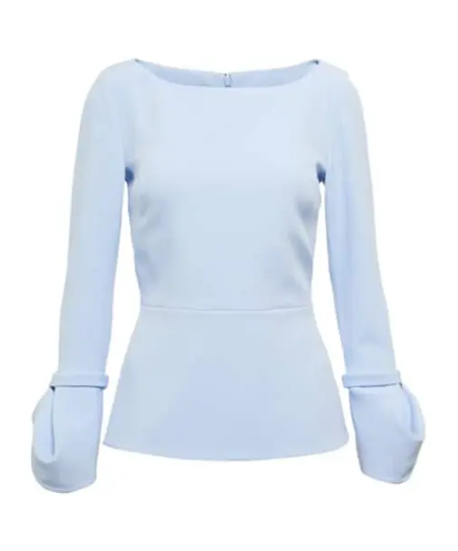 SAFIYAA LONDON Peplum Crêpe Top