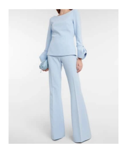 SAFIYAA LONDON Peplum Crêpe Top