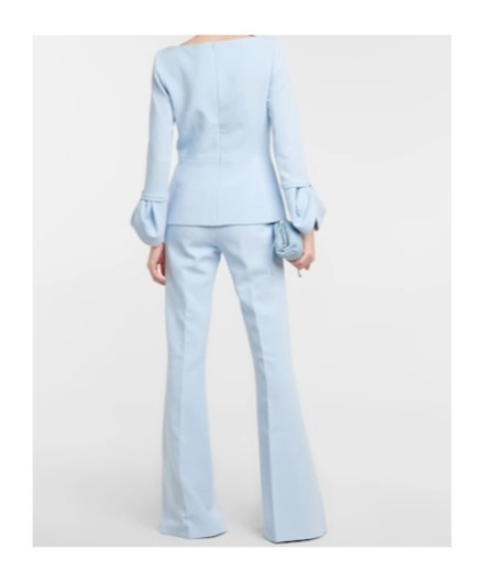 SAFIYAA LONDON Peplum Crêpe Top