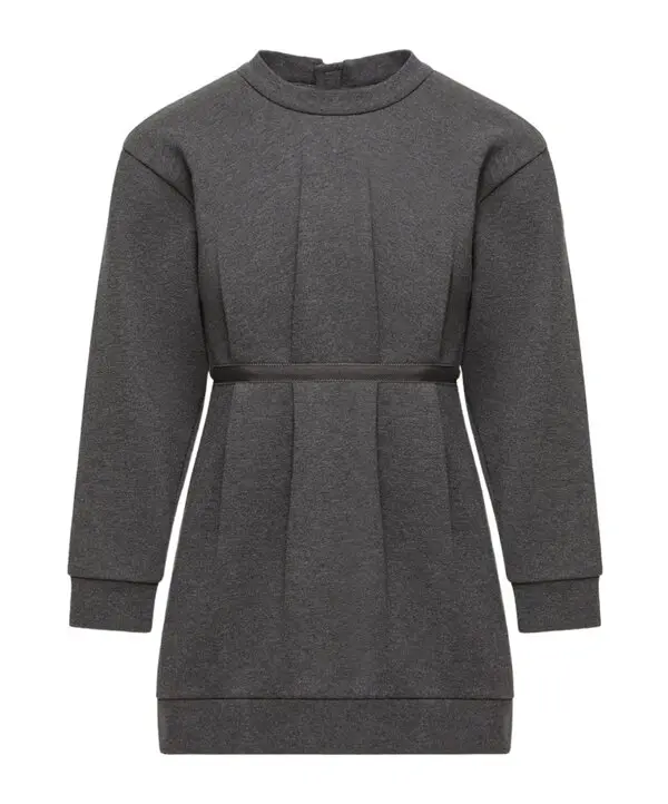 Moncler Cotton Sweatshirt Dress - Dark Gray