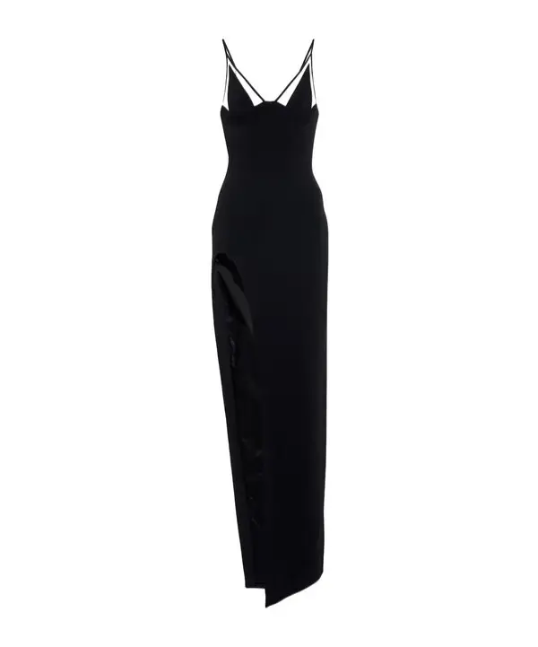 David Koma Mesh-paneled Gown
