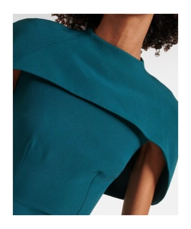 SAFIYAA LONDON Kalika Caped Midi Dress