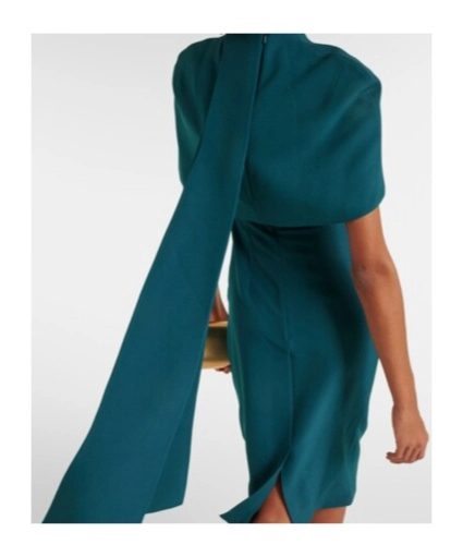 SAFIYAA LONDON Kalika Caped Midi Dress