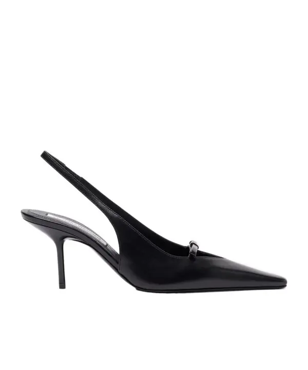 Victoria Beckham Slingback Leather High-heeled Sandals With Stiletto Heel