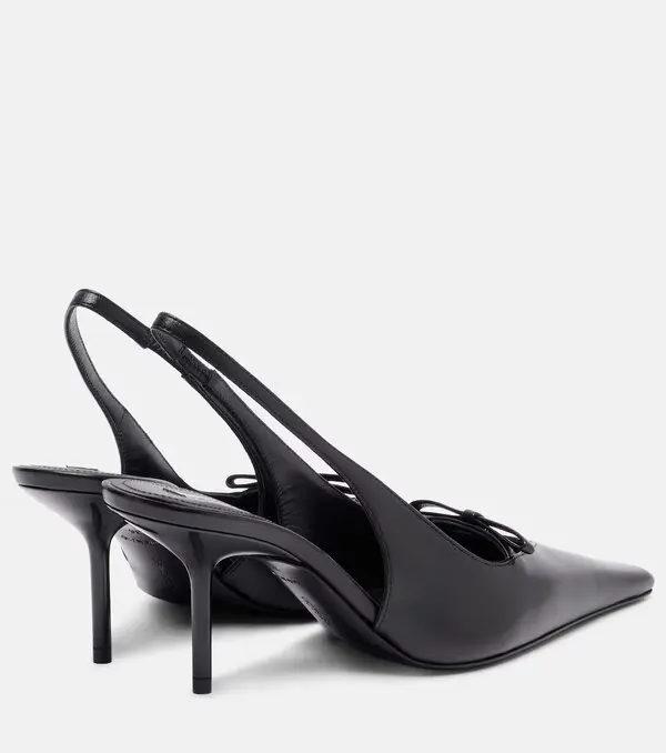 Victoria Beckham Slingback Leather High-heeled Sandals With Stiletto Heel