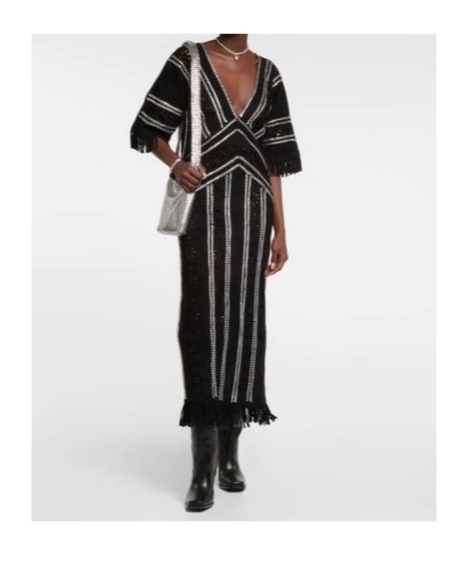 Dodo Bar Or Brett Suede Cutout Midi Dress