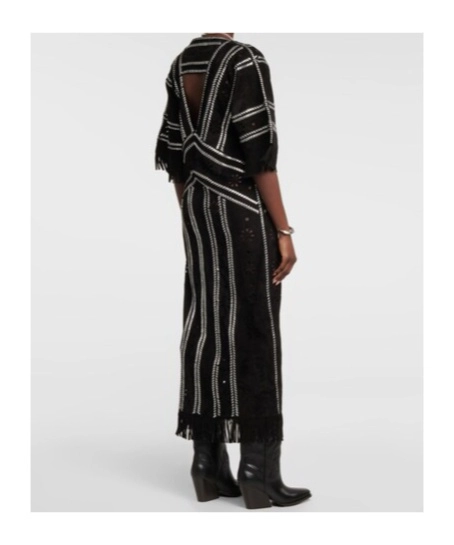 Dodo Bar Or Brett Suede Cutout Midi Dress