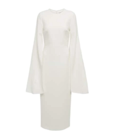 ROKSANDA Bridal Zimara Crêpe Midi Dress - White