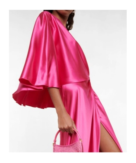 Monique Lhuillier Draped Satin Gown