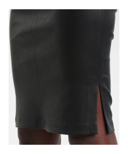 Stouls Gin Leather Midi Skirt